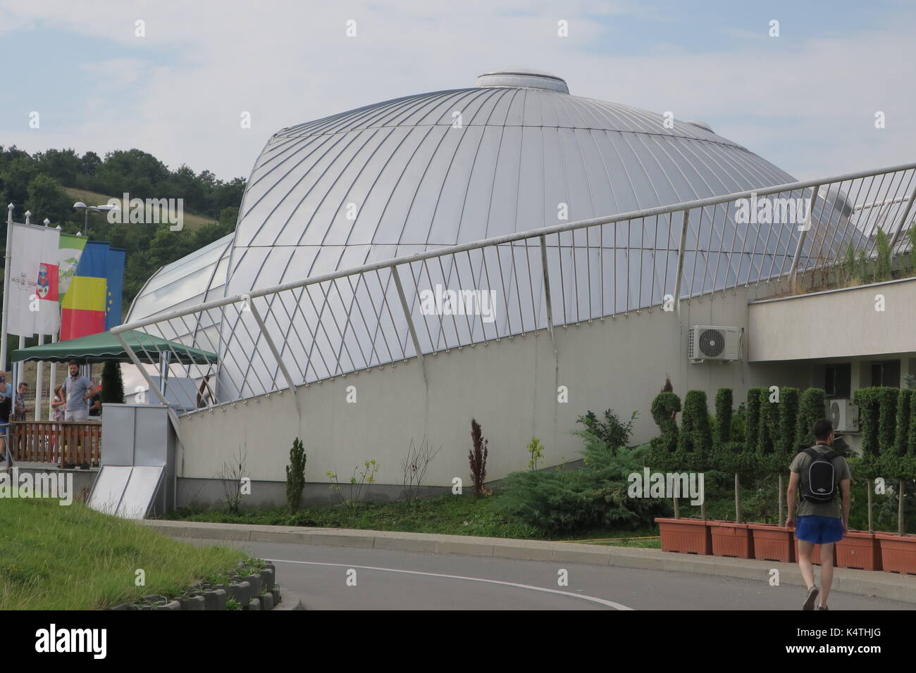 At the entrance to Turda salt mine Stock Photo - Alamy
