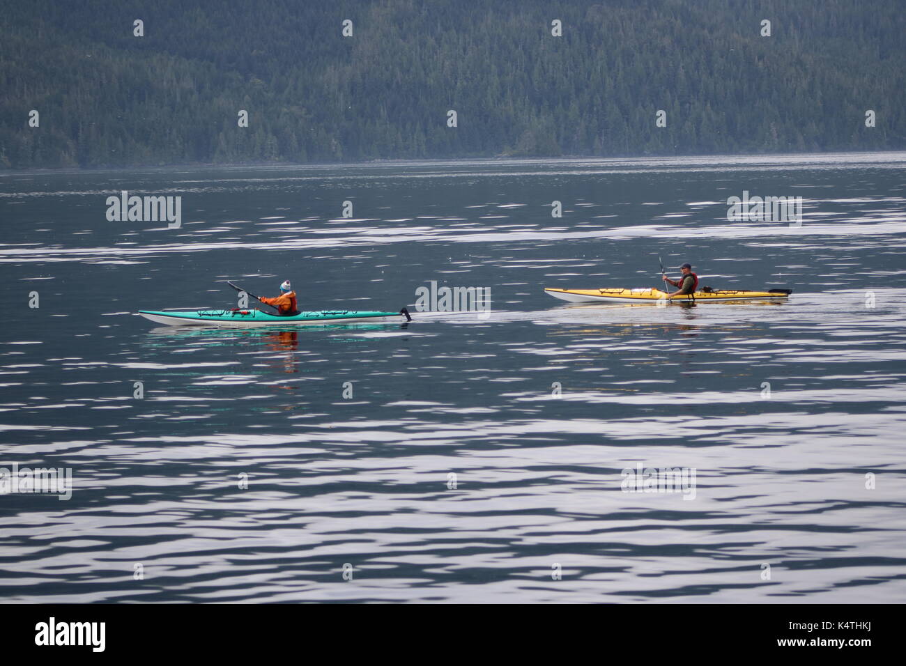 Ocean Kayaking Brittish Columbia Stock Photo - Alamy