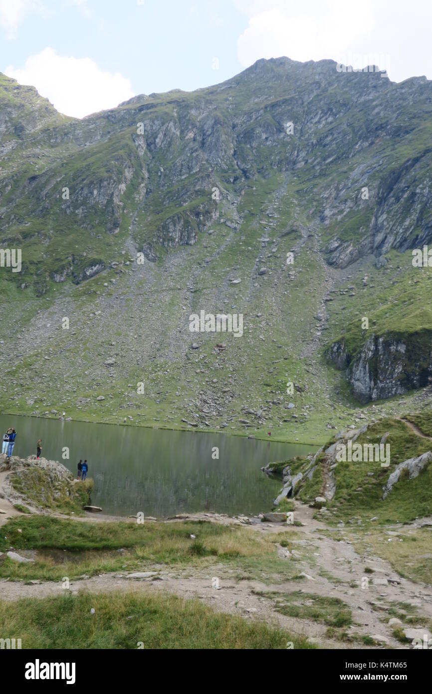 Balea Lake is glacier lake situated at 2034 meters of altitude in the ...