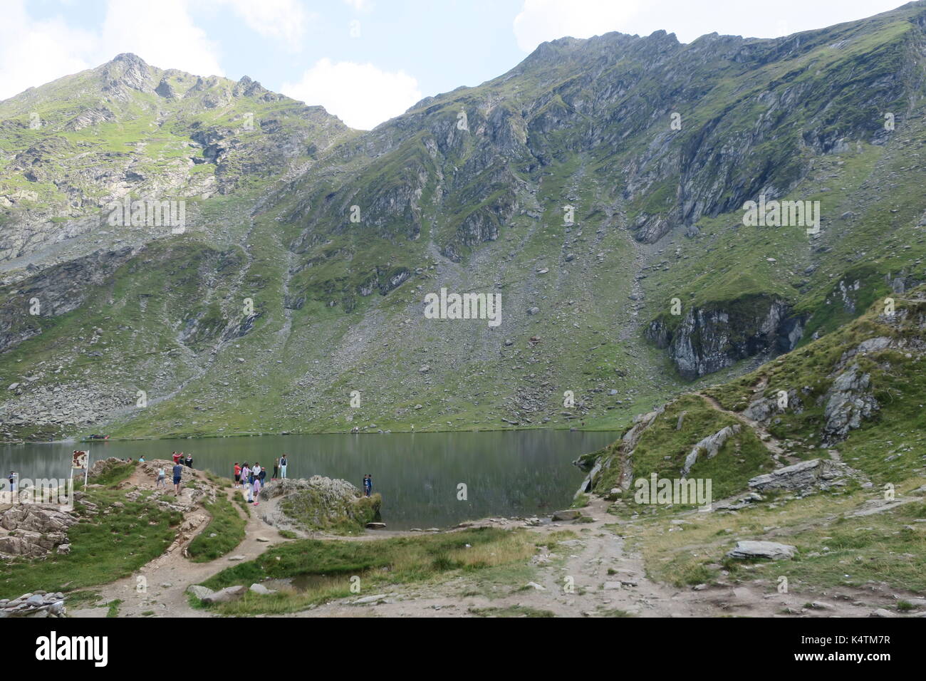 Balea Lake is glacier lake situated at 2034 meters of altitude in the ...