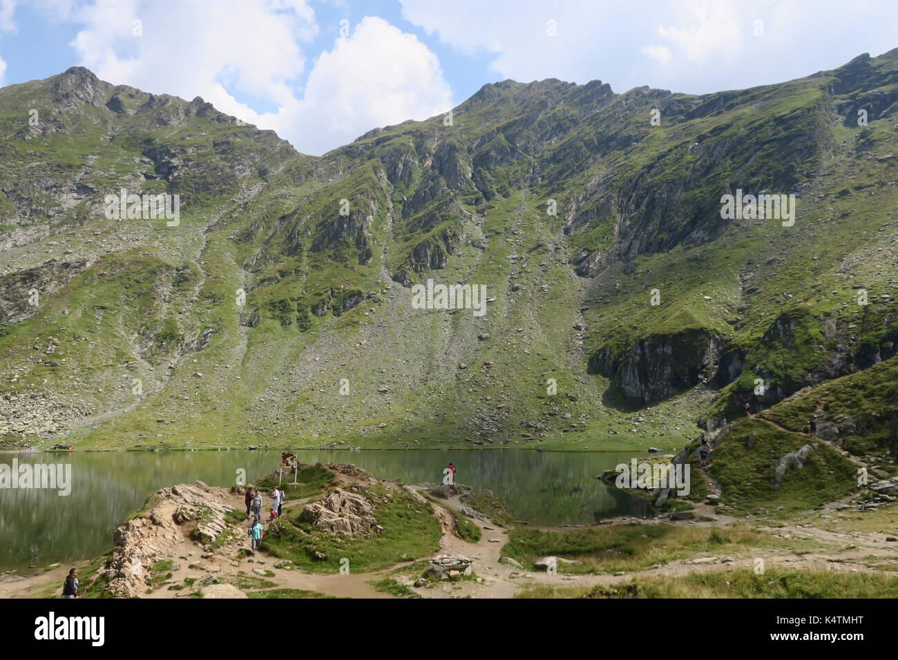 Balea Lake is glacier lake situated at 2034 meters of altitude in the ...