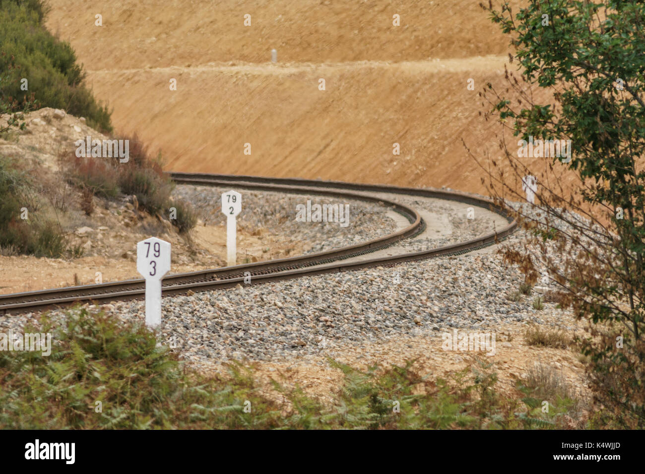 Curved Railway Line High Resolution Stock Photography and Images - Alamy