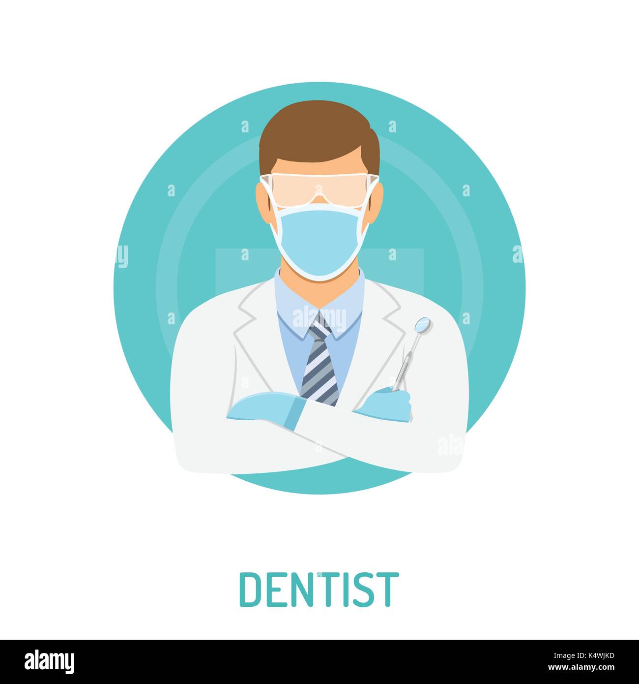 Medical doctor man glasses Stock Vector Images - Alamy