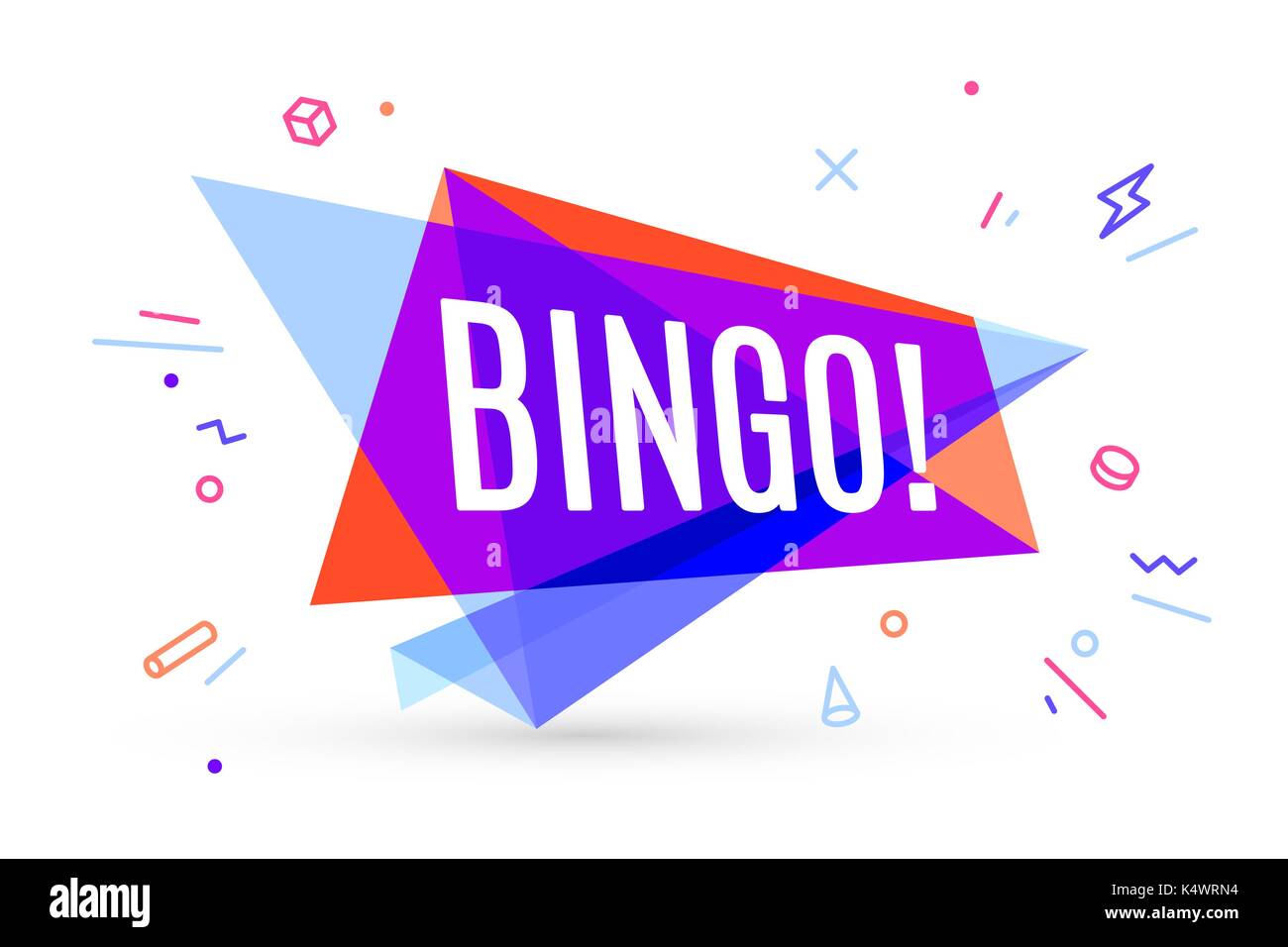 Colorful banner with text Bingo Stock Vector Image & Art - Alamy