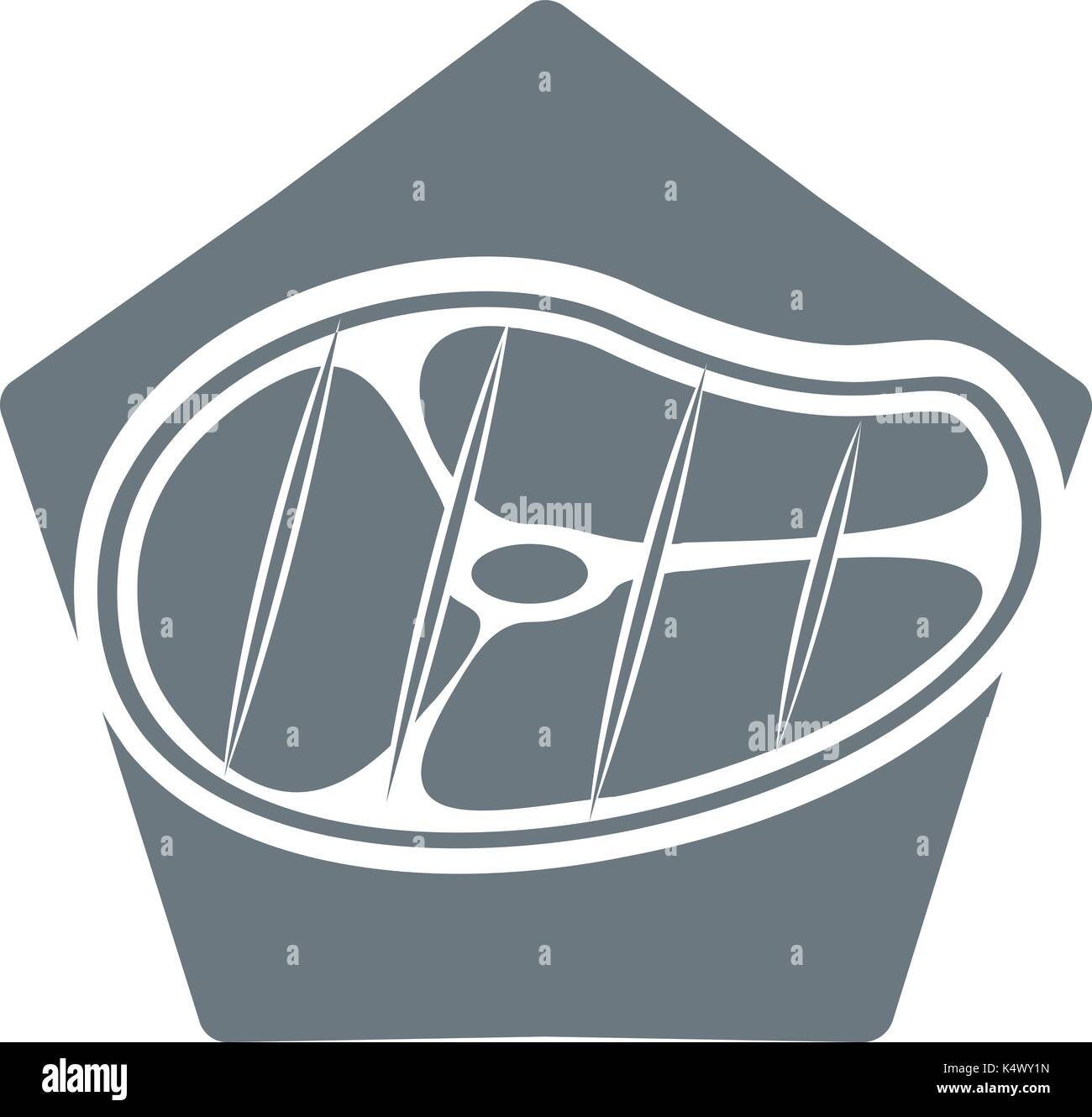 Meat logo, simple style Stock Vector Image & Art - Alamy