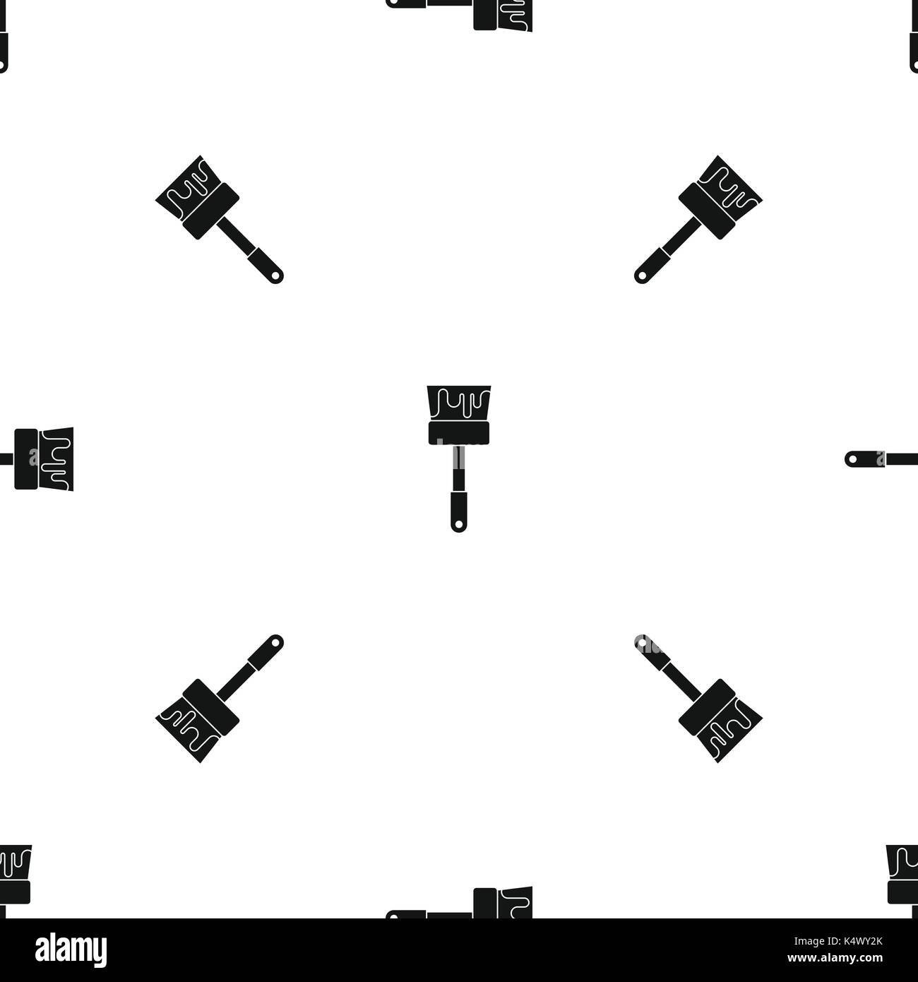 Paint brush pattern seamless black Stock Vector Image & Art - Alamy