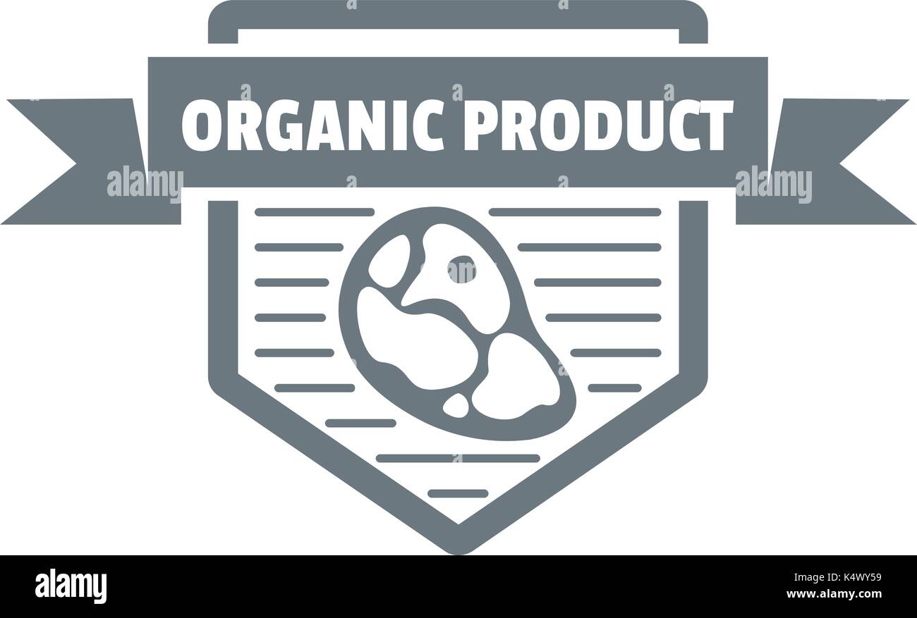 Meat organic product logo, simple style Stock Vector Image & Art - Alamy