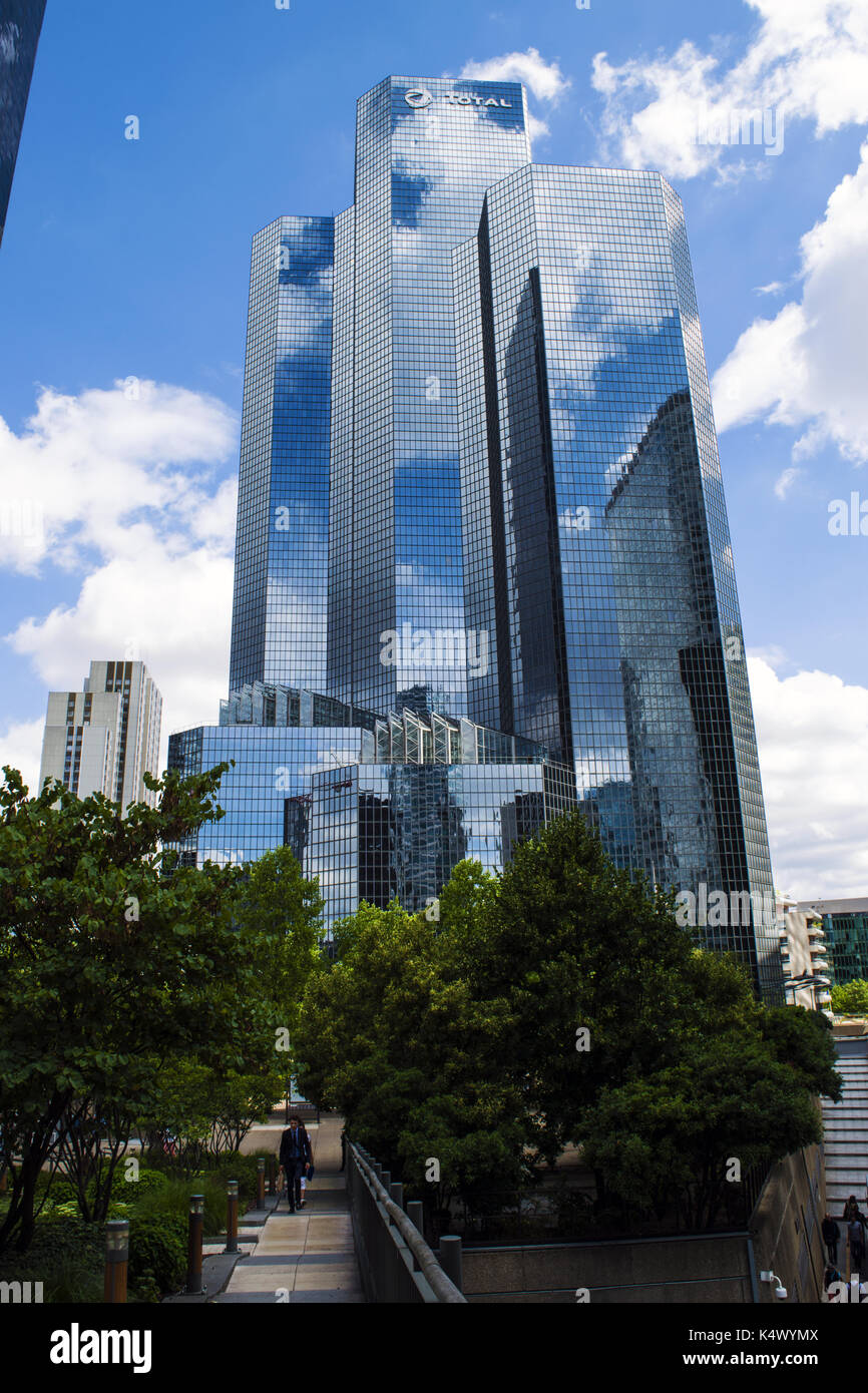 Tower Total in La Defense, Paris Stock Photo - Alamy