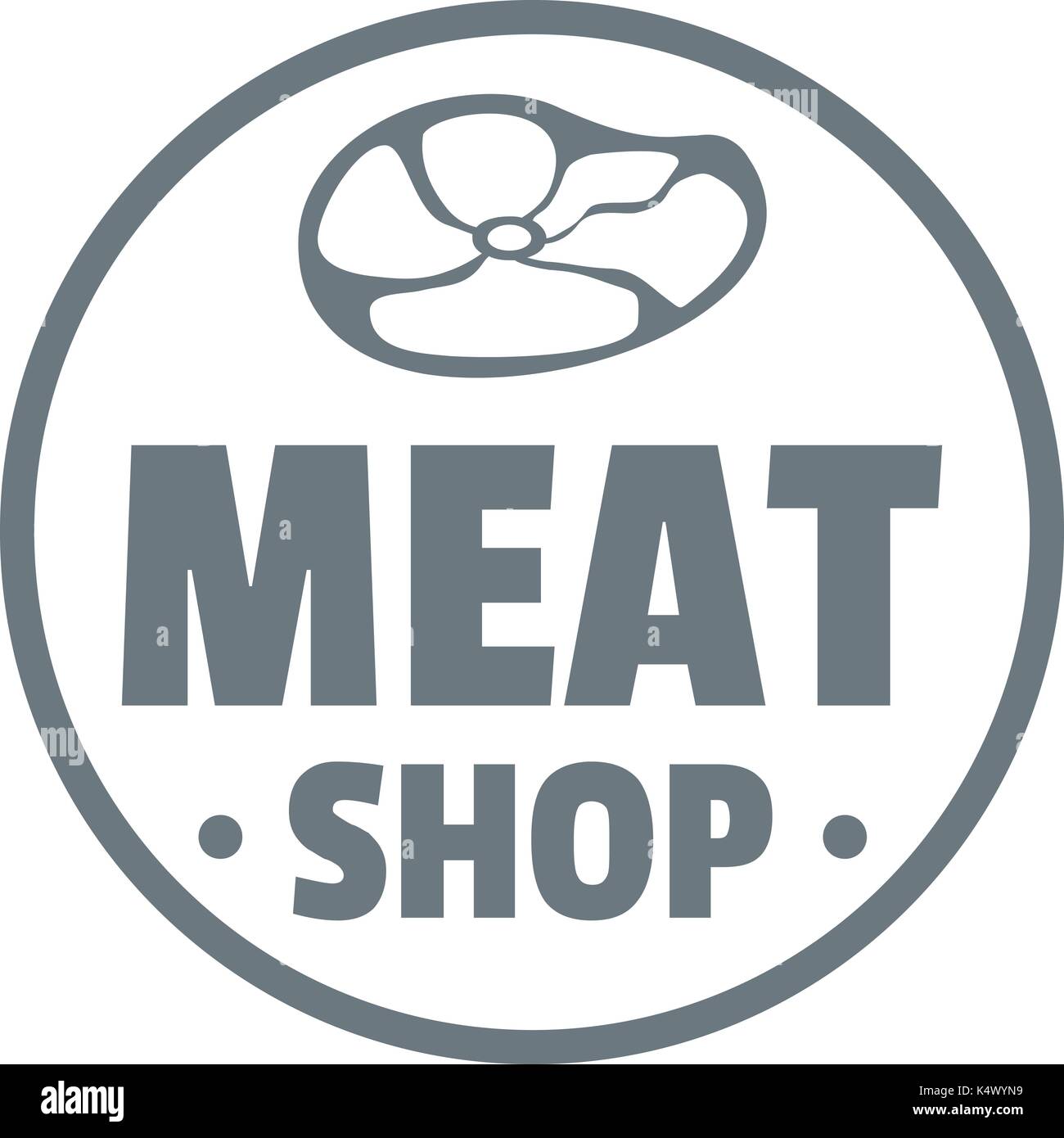 Modern meat shop logo, simple style Stock Vector Image & Art - Alamy