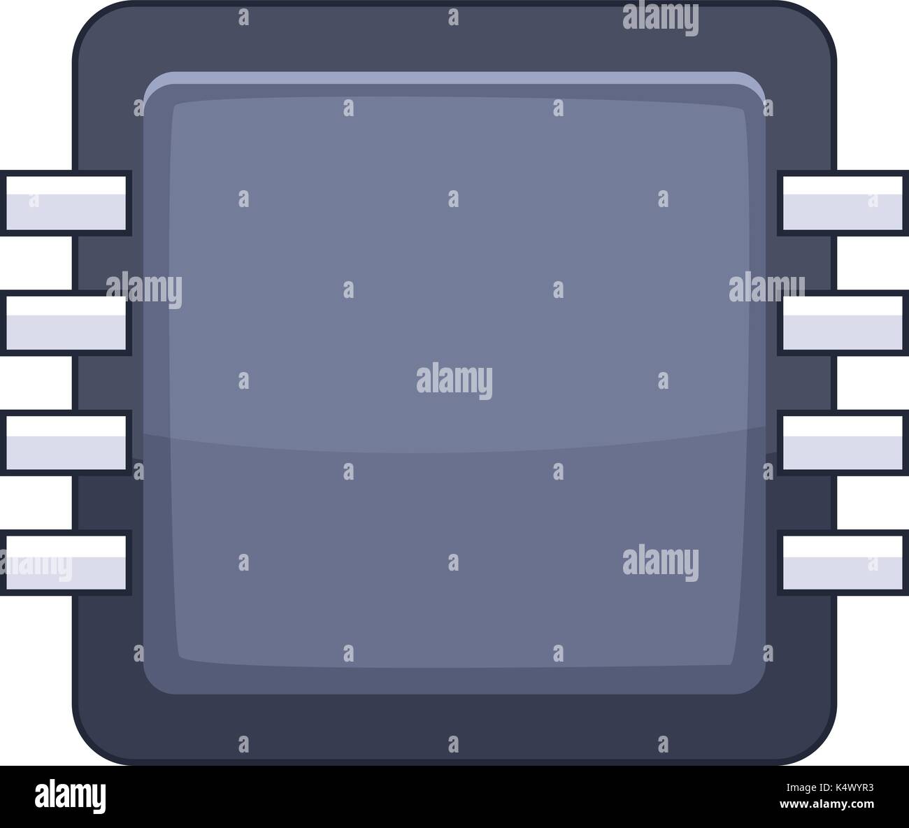 Microprocessor icon, cartoon style Stock Vector Image & Art - Alamy