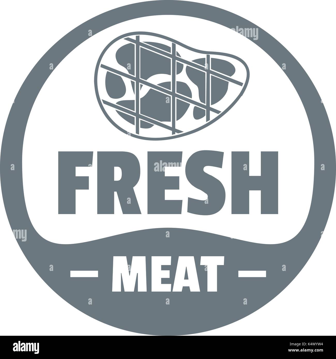 Eco fresh meat logo, simple style Stock Vector Image & Art - Alamy
