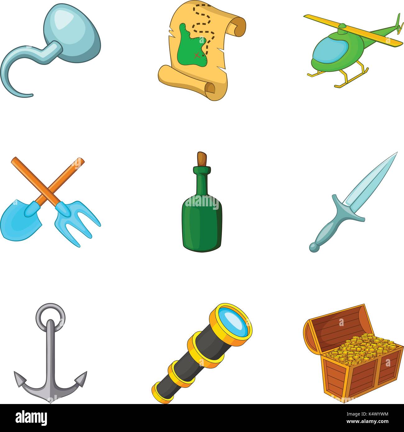 Water technology icons set, cartoon style Stock Vector Image & Art - Alamy