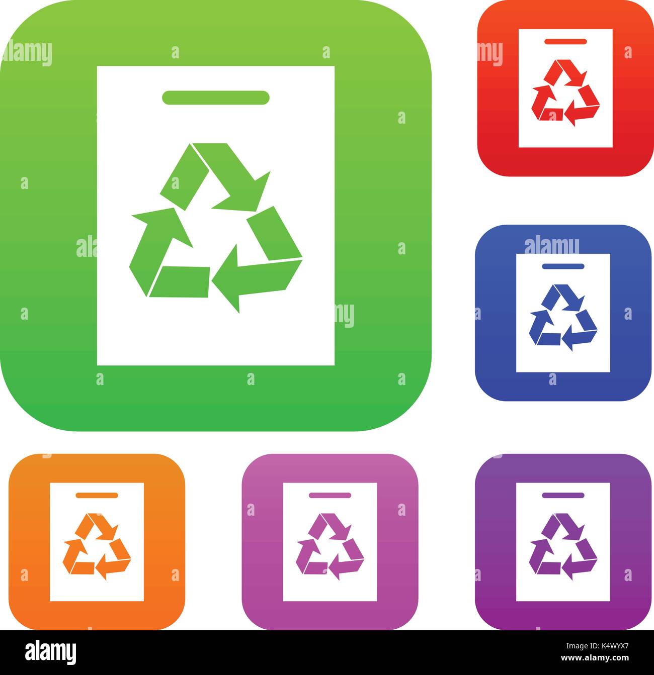 Recycling set collection Stock Vector Image & Art - Alamy