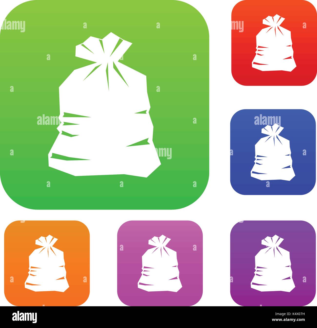 Garbage bag set collection Stock Vector Image & Art - Alamy