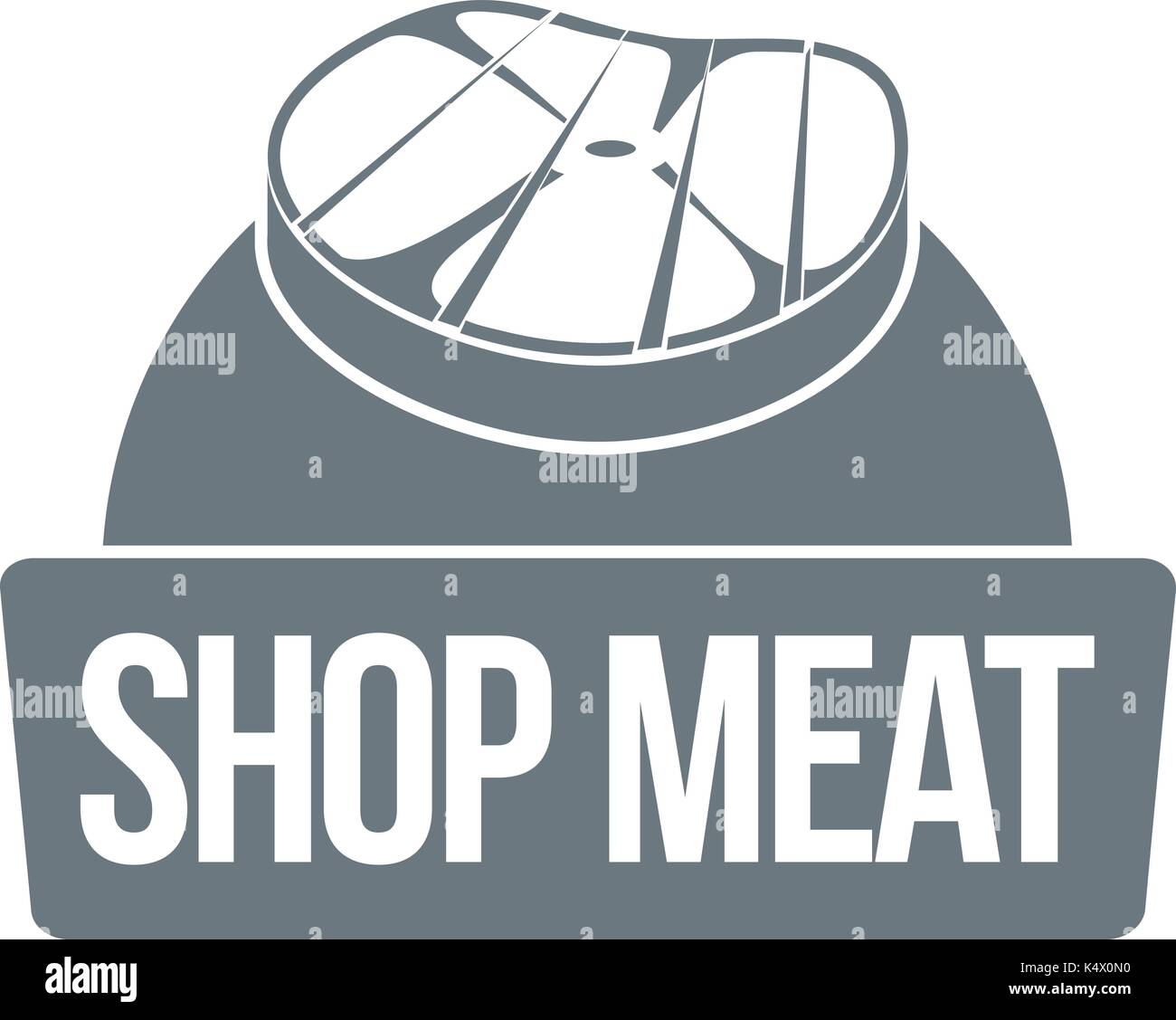 Shop meat logo, simple style Stock Vector Image & Art - Alamy