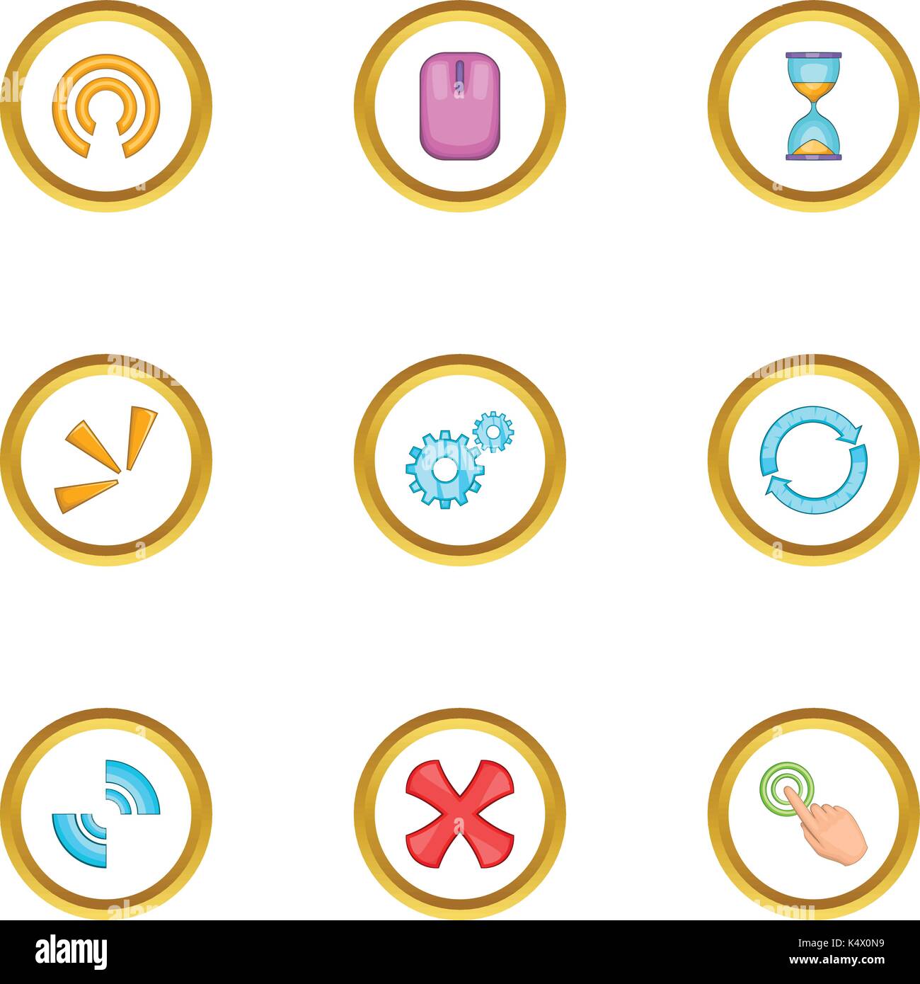 Different cursor icons set, cartoon style Stock Vector Image & Art - Alamy