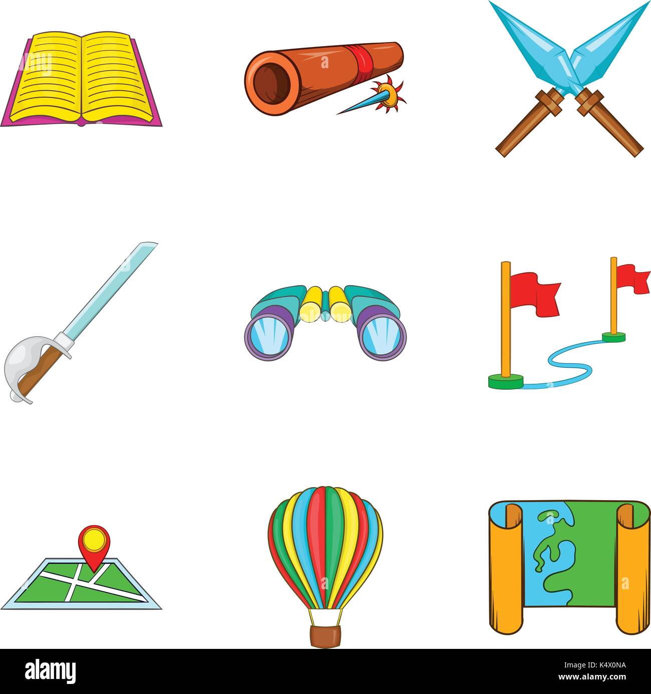 Water artifact icons set, cartoon style Stock Vector Image & Art - Alamy