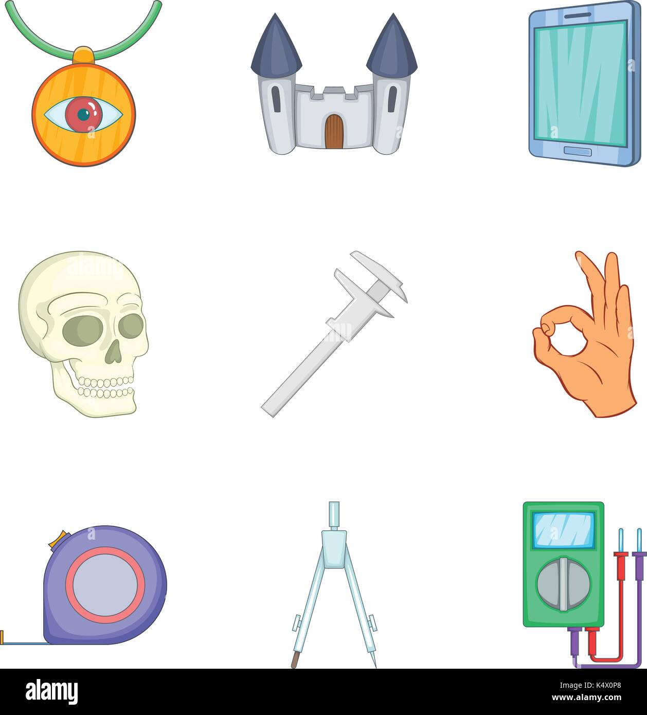 Ancient artifact icons set, cartoon style Stock Vector Image & Art - Alamy