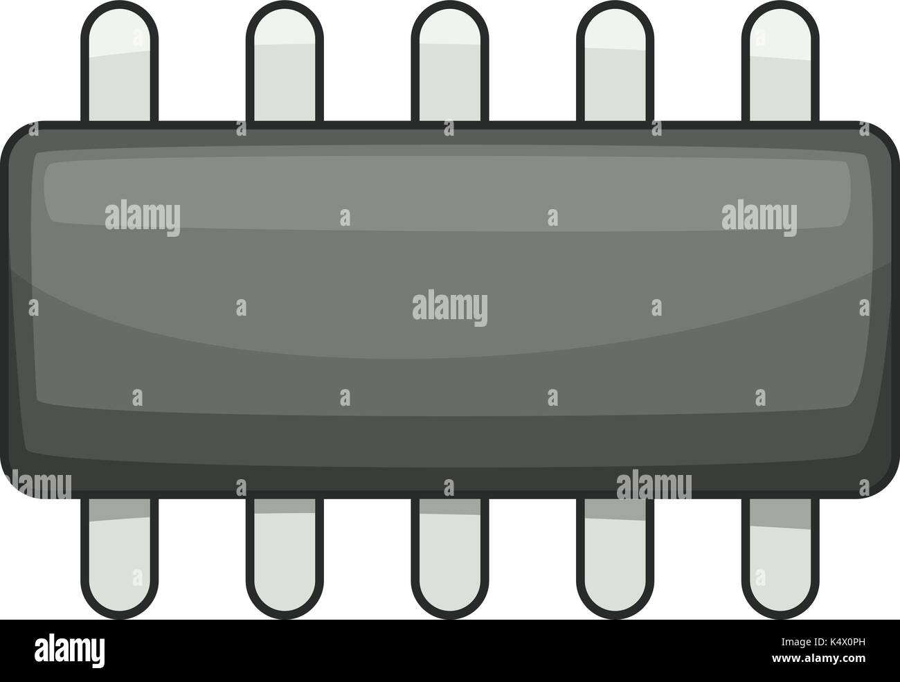 Weak microprocessor icon, cartoon style Stock Vector Image & Art - Alamy