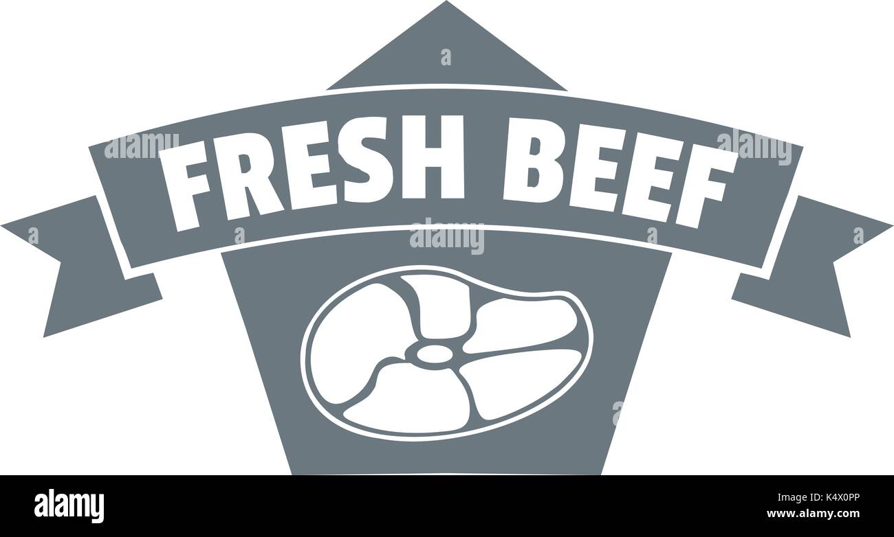 Fresh eco beef logo, simple style Stock Vector Image & Art - Alamy