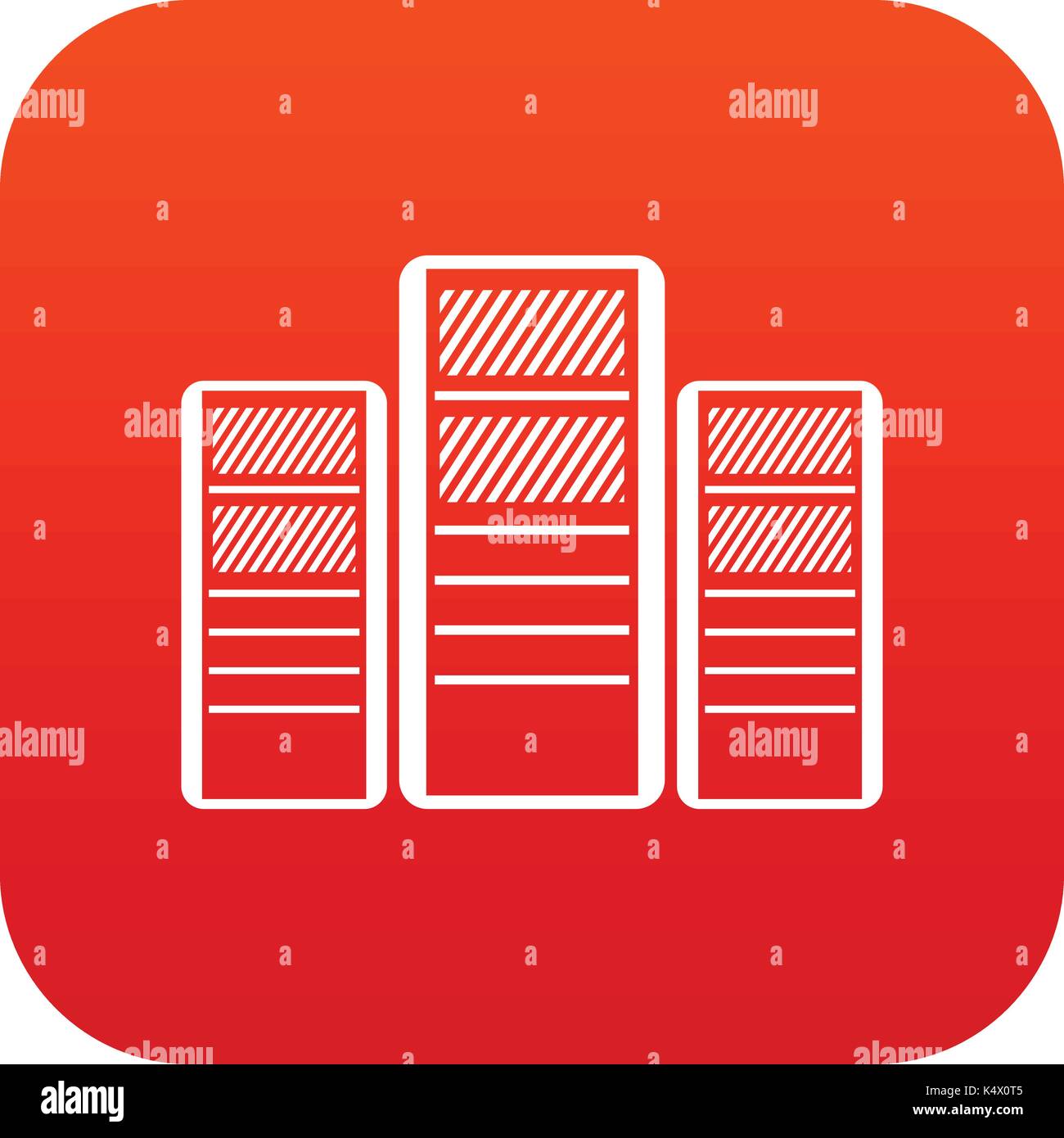 Database servers icon digital red Stock Vector Image & Art - Alamy