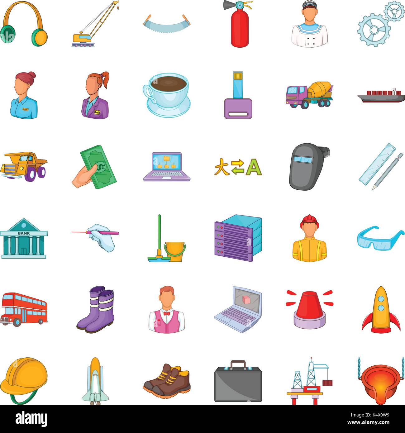 Person icons set, cartoon style Stock Vector Image & Art - Alamy