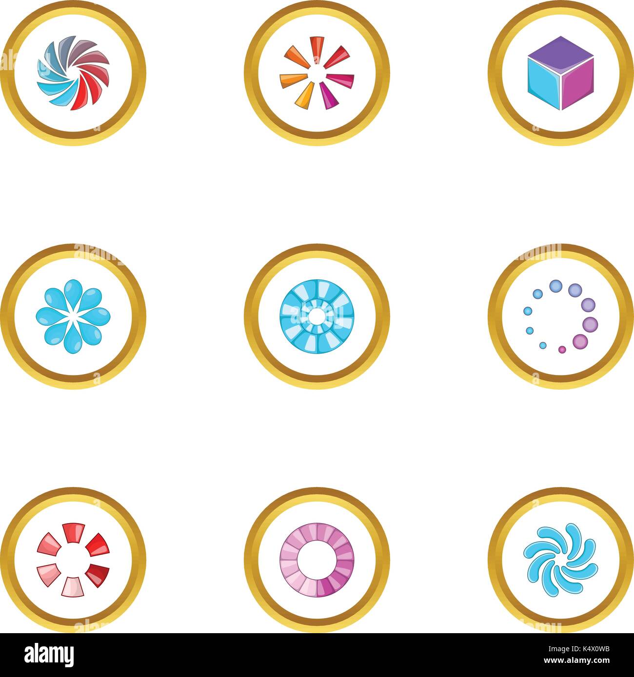 Loading cursor icons set, cartoon style Stock Vector Image & Art - Alamy