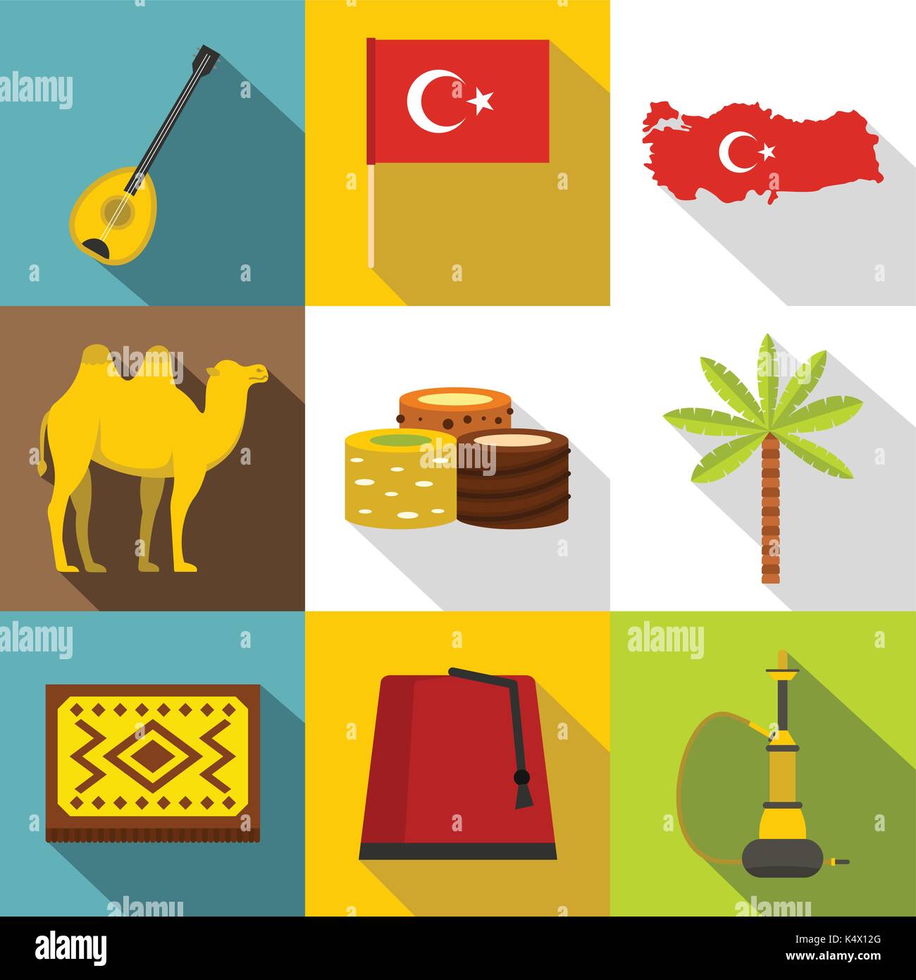 Turkey Symbol Icons