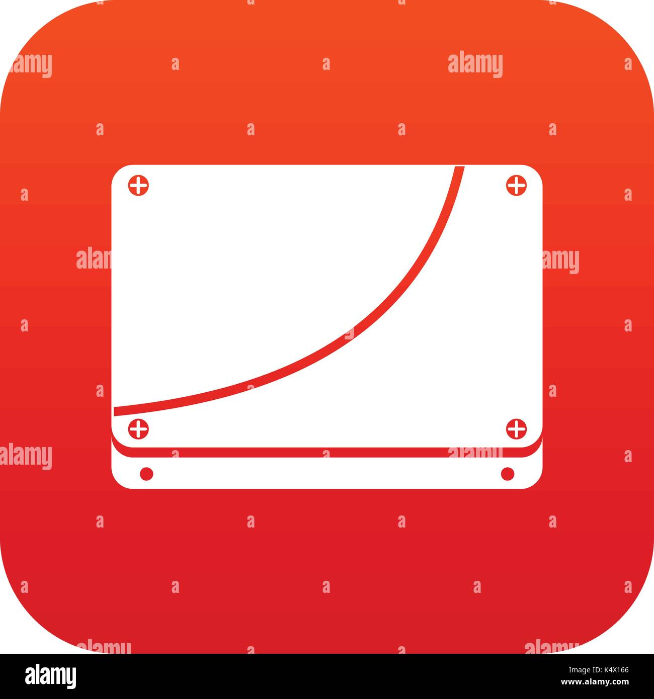 Database icon digital red Stock Vector Image & Art - Alamy