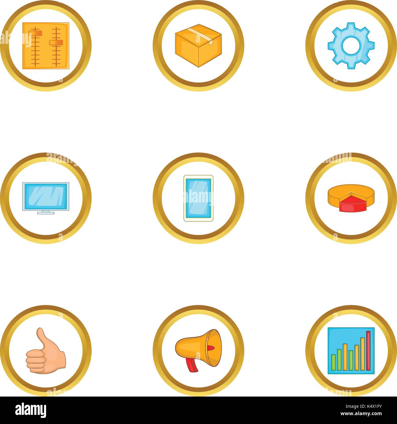 Infographic parts icons set, cartoon style Stock Vector Image & Art - Alamy