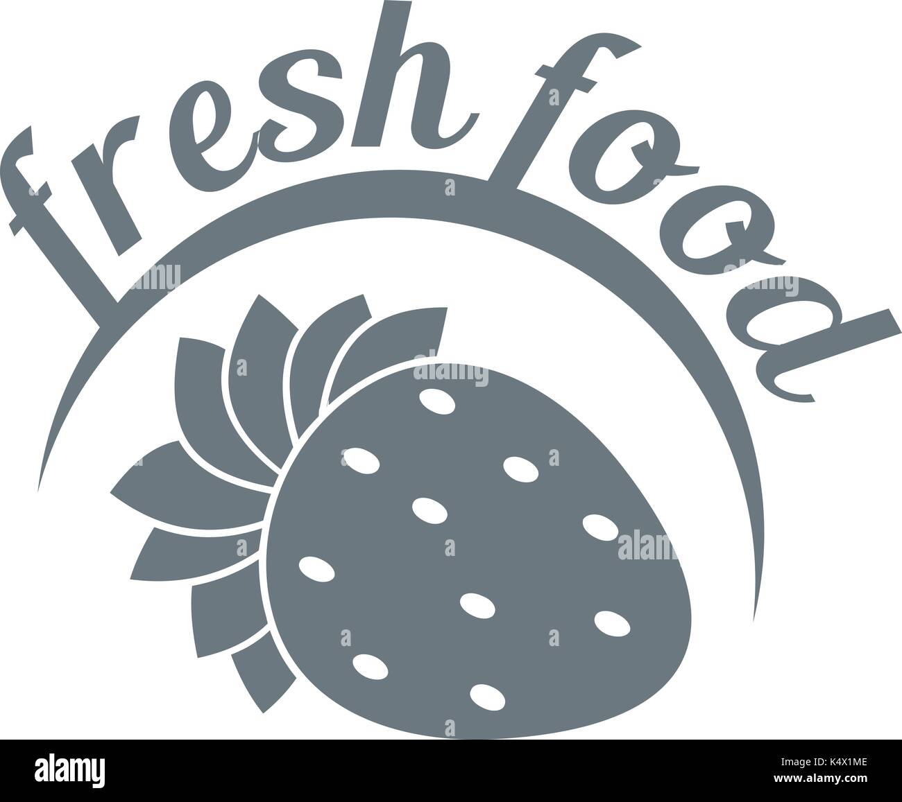 Farm fresh food logo, simple style Stock Vector Image & Art - Alamy