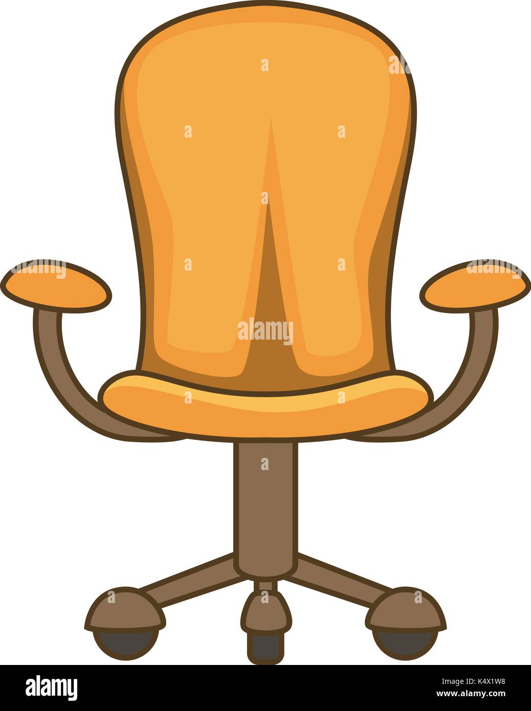 Orange chair icon, cartoon style Stock Vector Image & Art - Alamy
