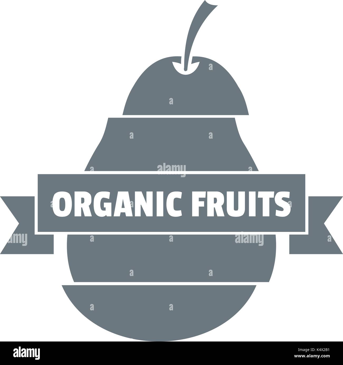 Bio organic fruits logo, simple style Stock Vector Image & Art - Alamy