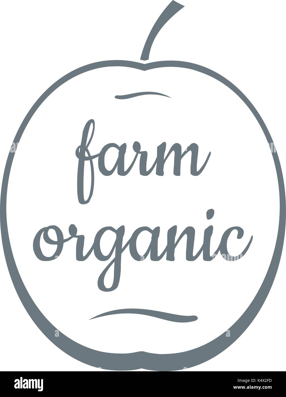 Farm organic logo, simple style Stock Vector Image & Art - Alamy