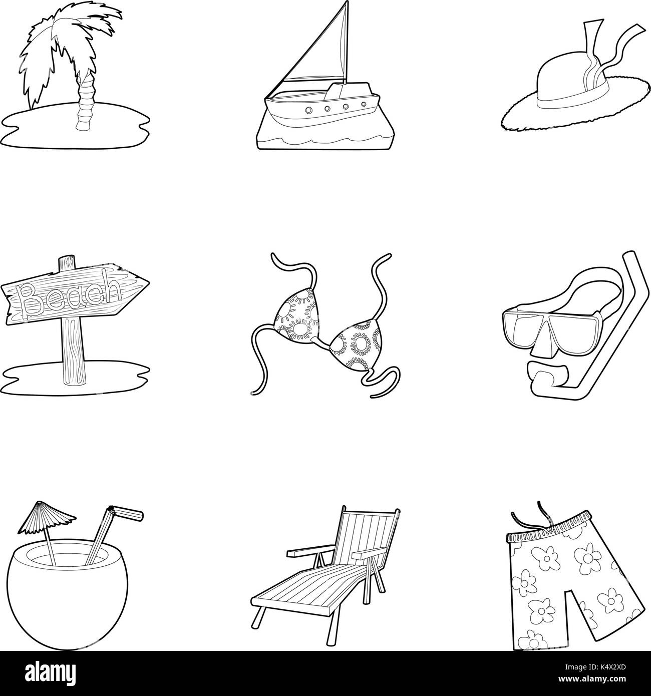 Swimming pool beach resort Black and White Stock Photos & Images - Alamy