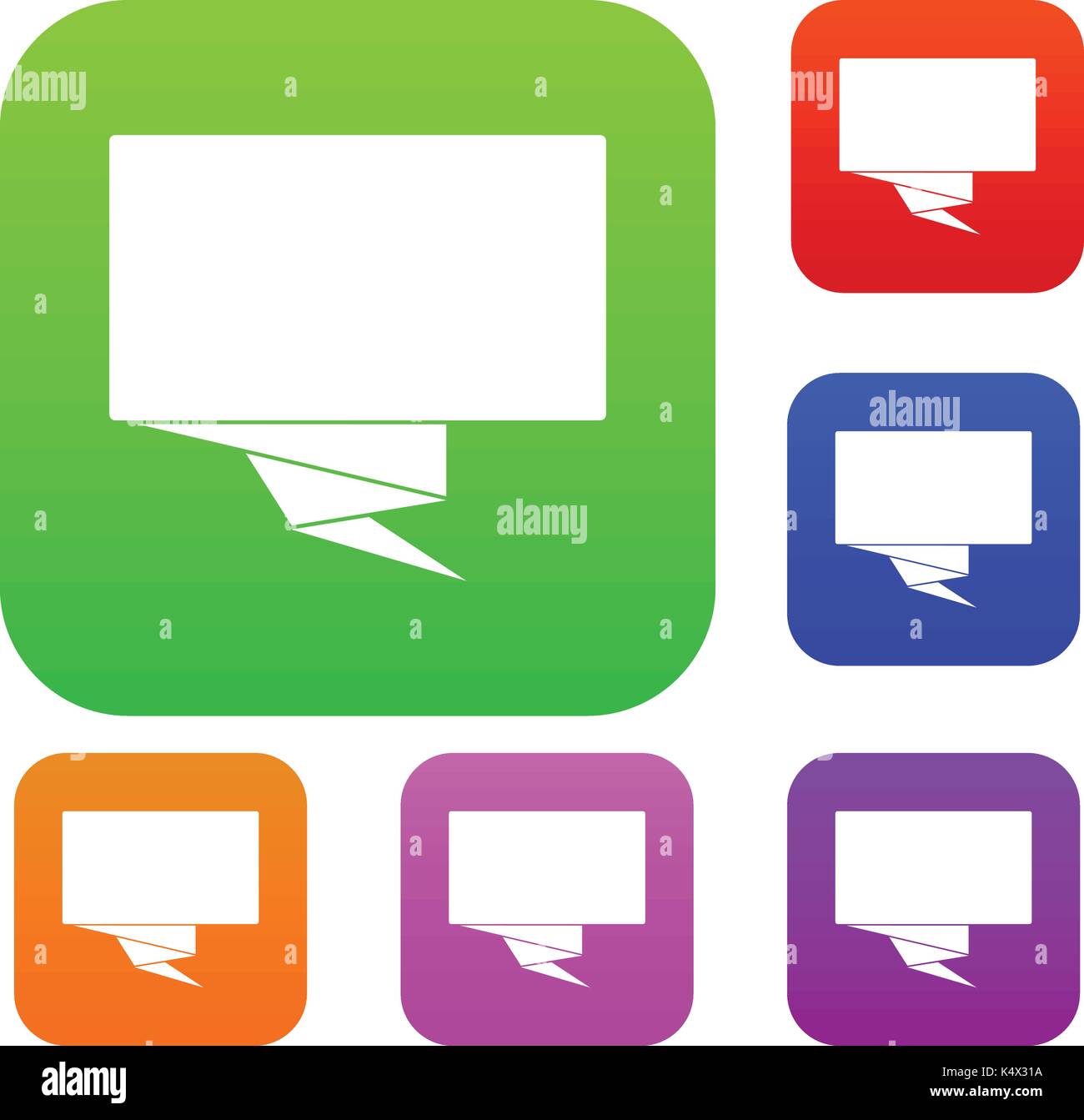 Square banner set collection Stock Vector Image & Art - Alamy