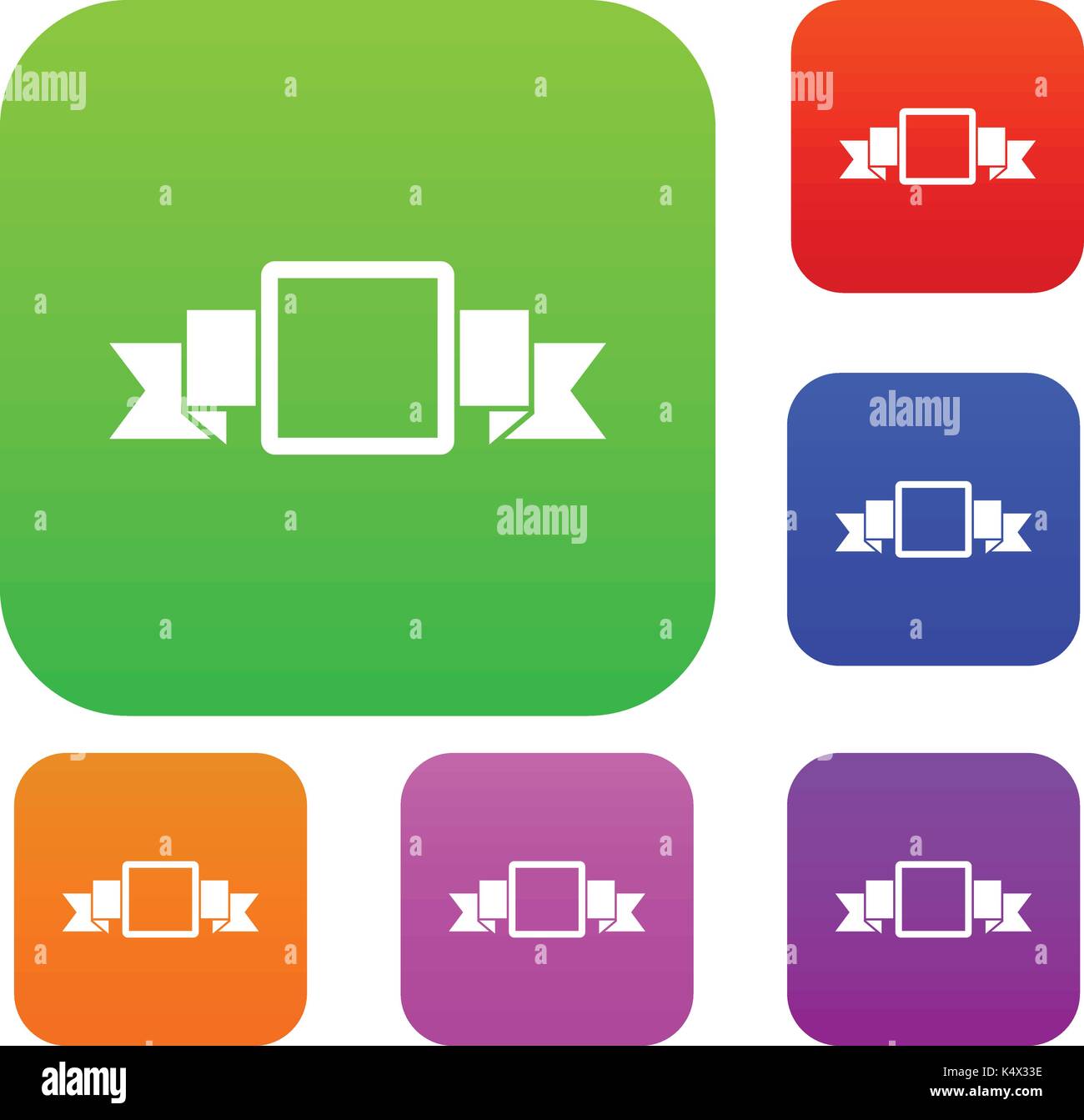 Small square banner set collection Stock Vector Image & Art - Alamy