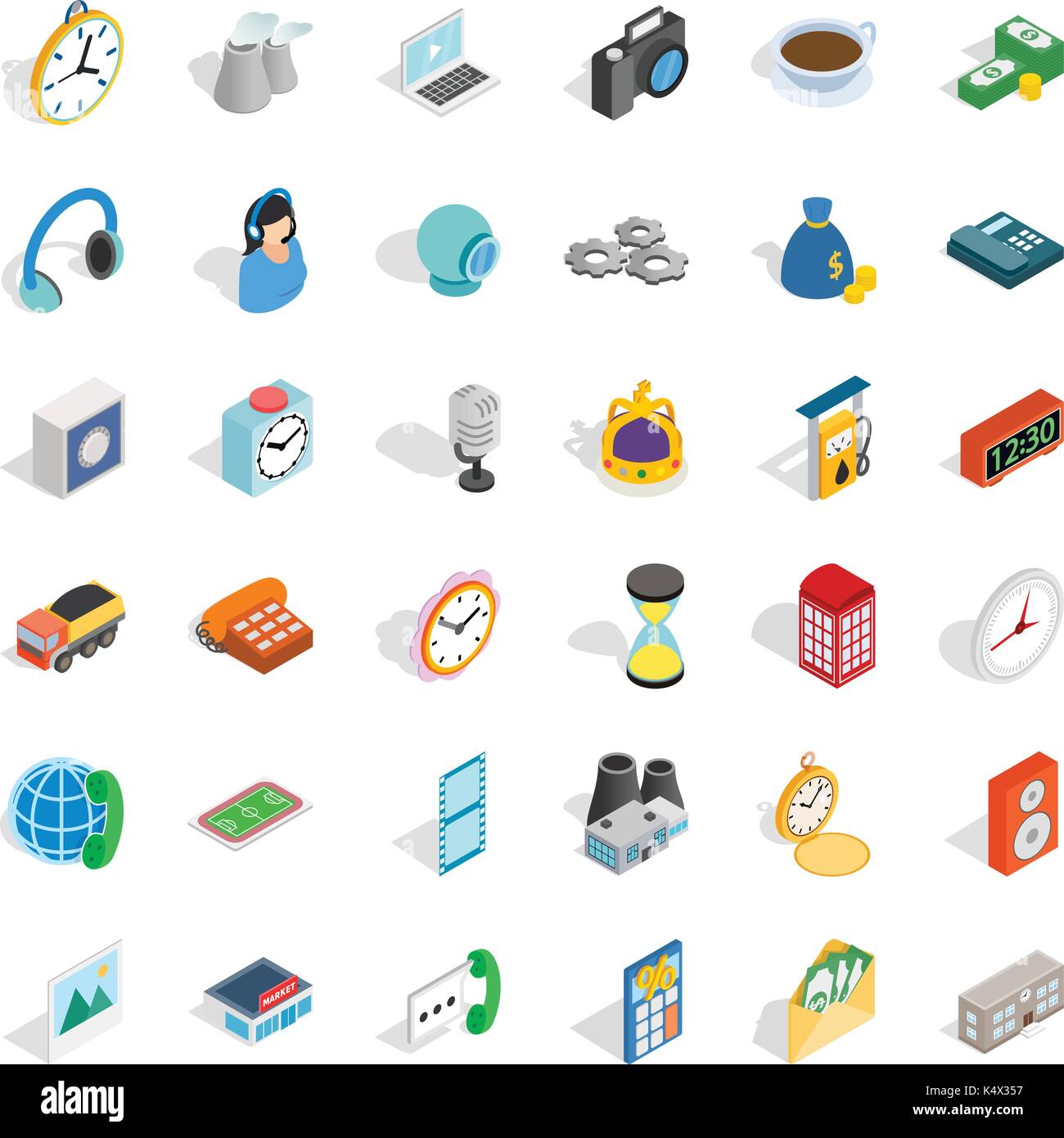 Email icons set, isometric style Stock Vector Image & Art - Alamy