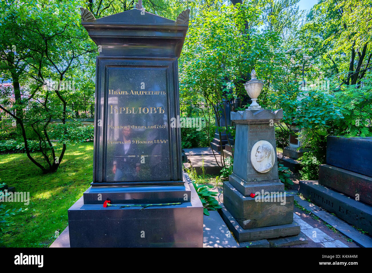 ST.PETERSBURG, RUSSIA - JUNE, 2015: KRYLOV TOMB Stock Photo - Alamy