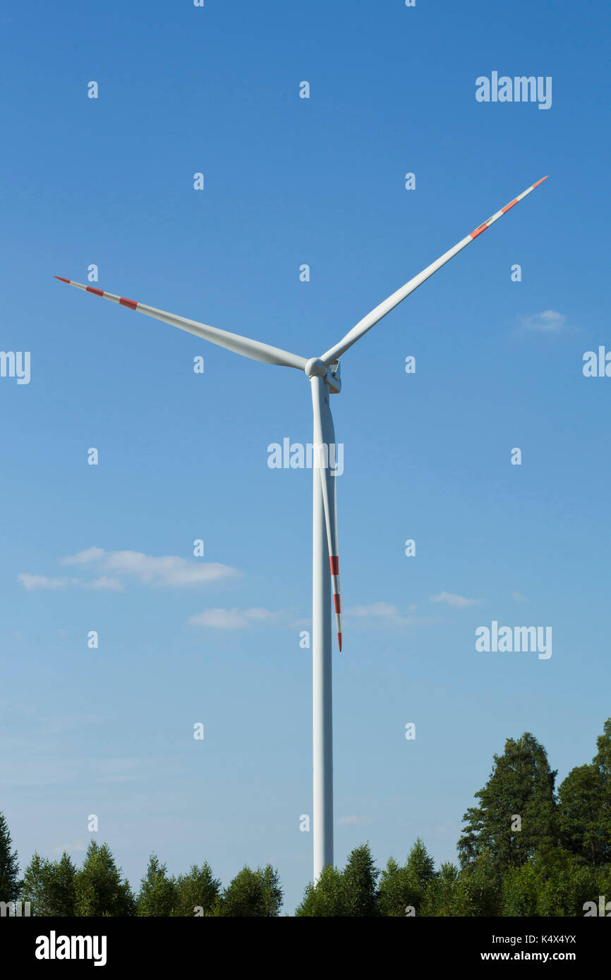 Wind turbines farm making renewable energy Stock Photo - Alamy