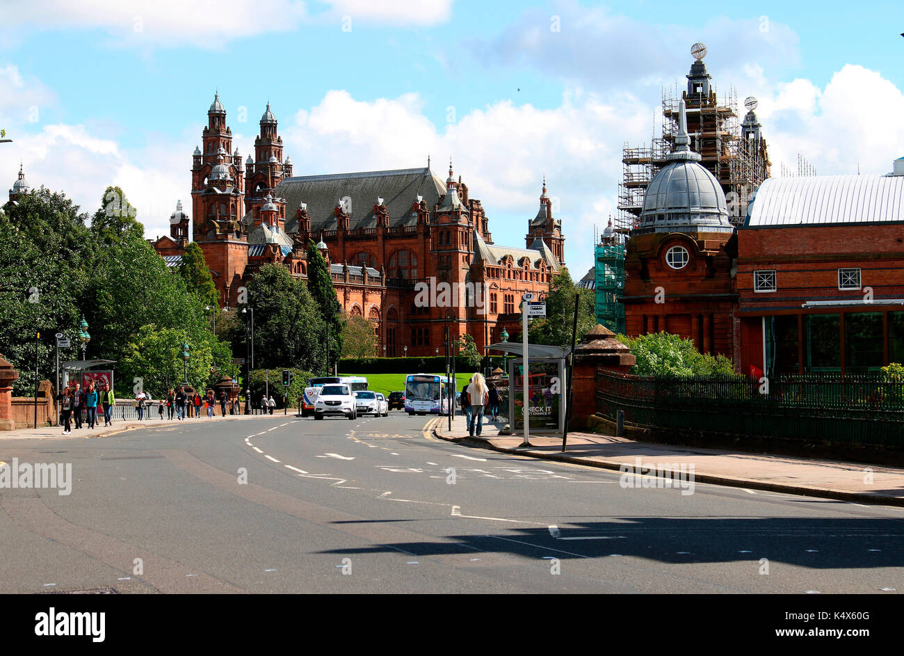 Kelvingrove Art Gallery and Museum, Glasgow, Schottland/ Scotland Stock ...
