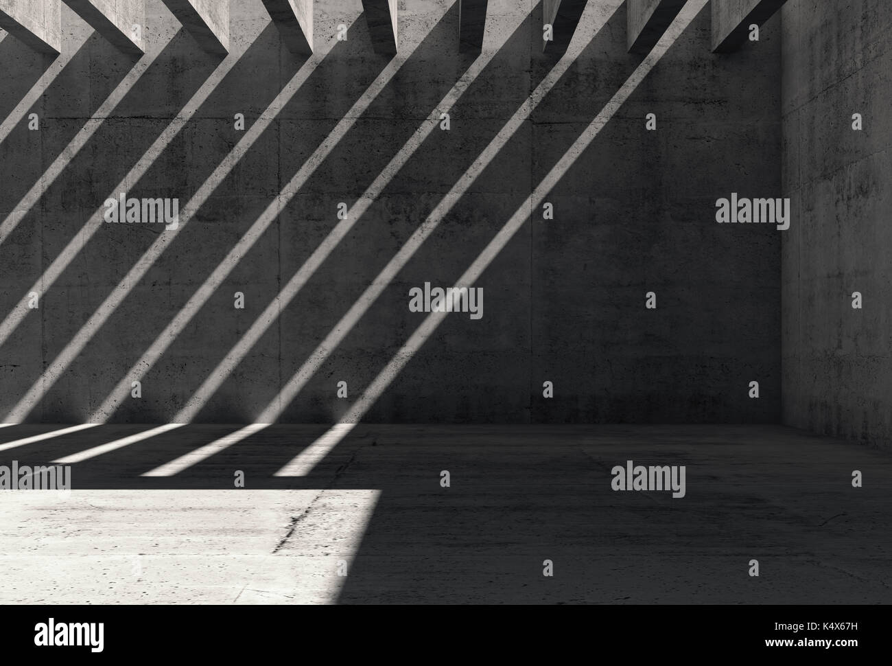 Abstract empty dark concrete interior background. Room with ceiling ...
