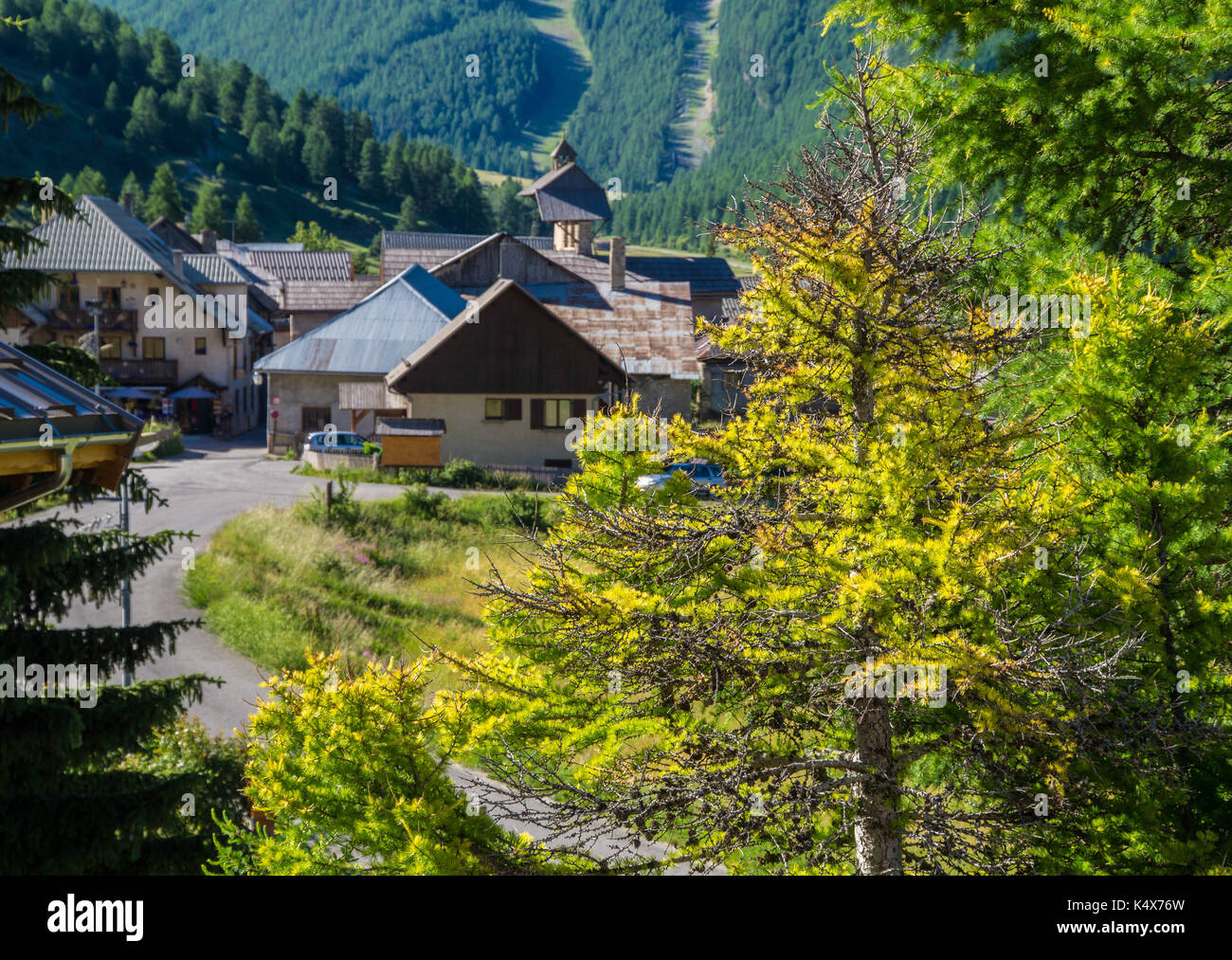 village of queyras regional park Stock Photo - Alamy