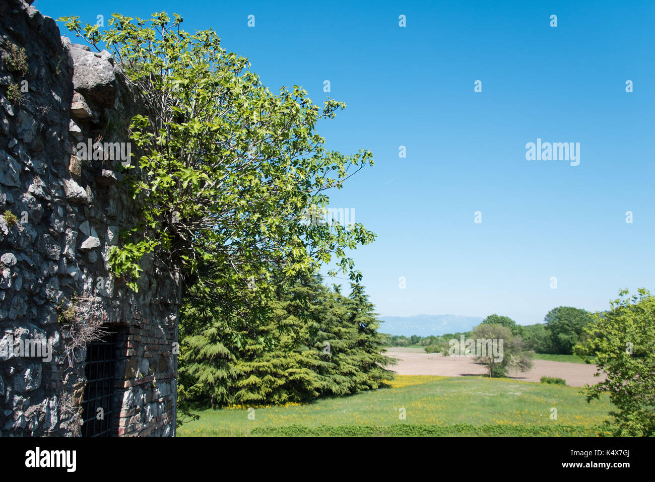 Fortress of Gradisca d'Isonzo. Huge walls and bastions Stock Photo - Alamy