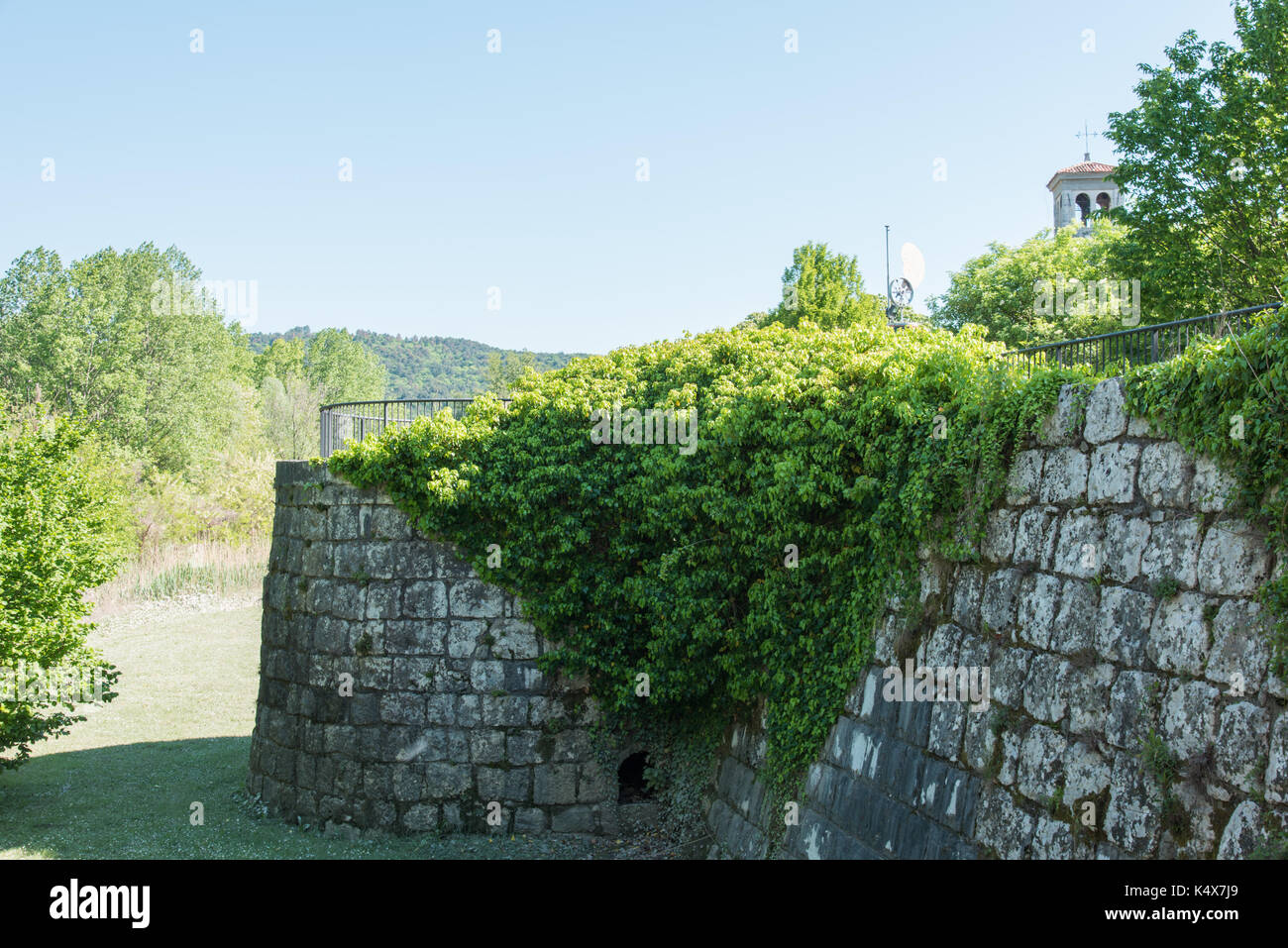 Fortress of Gradisca d'Isonzo. Huge walls and bastions Stock Photo - Alamy