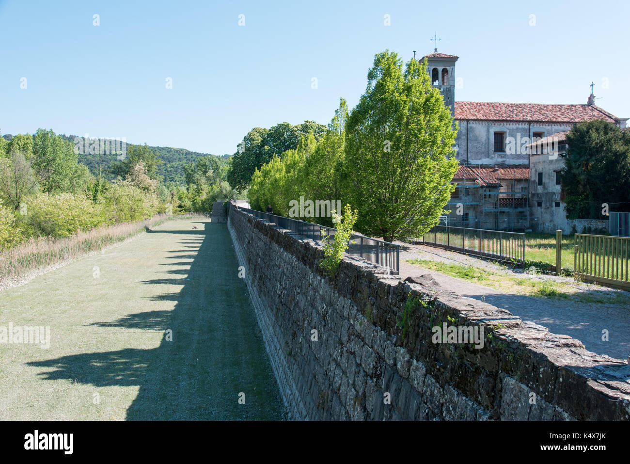 Fortress of Gradisca d'Isonzo. Huge walls and bastions Stock Photo - Alamy