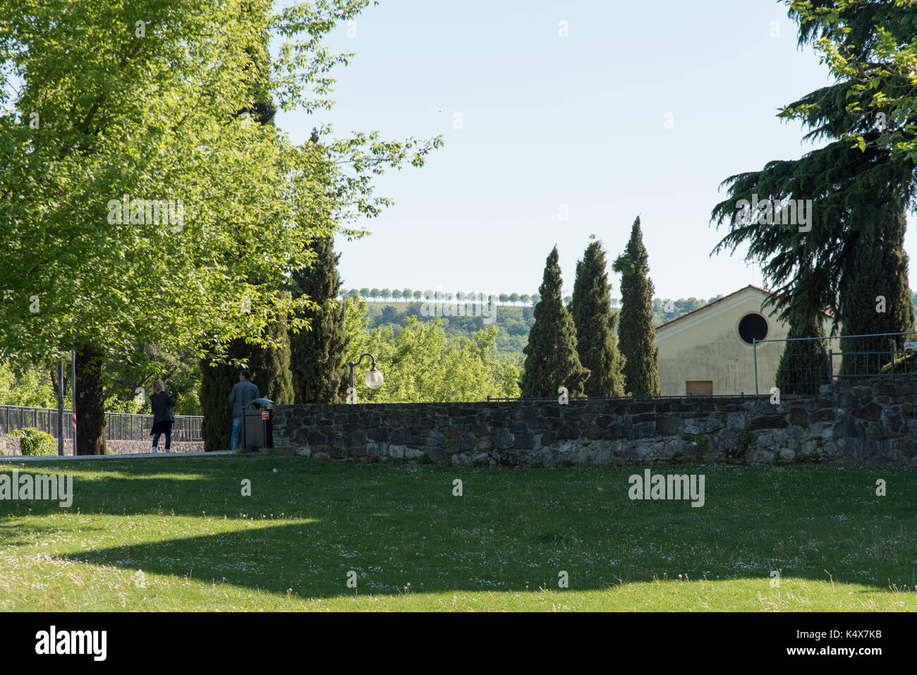 Fortress of Gradisca d'Isonzo. Huge walls and bastions Stock Photo - Alamy
