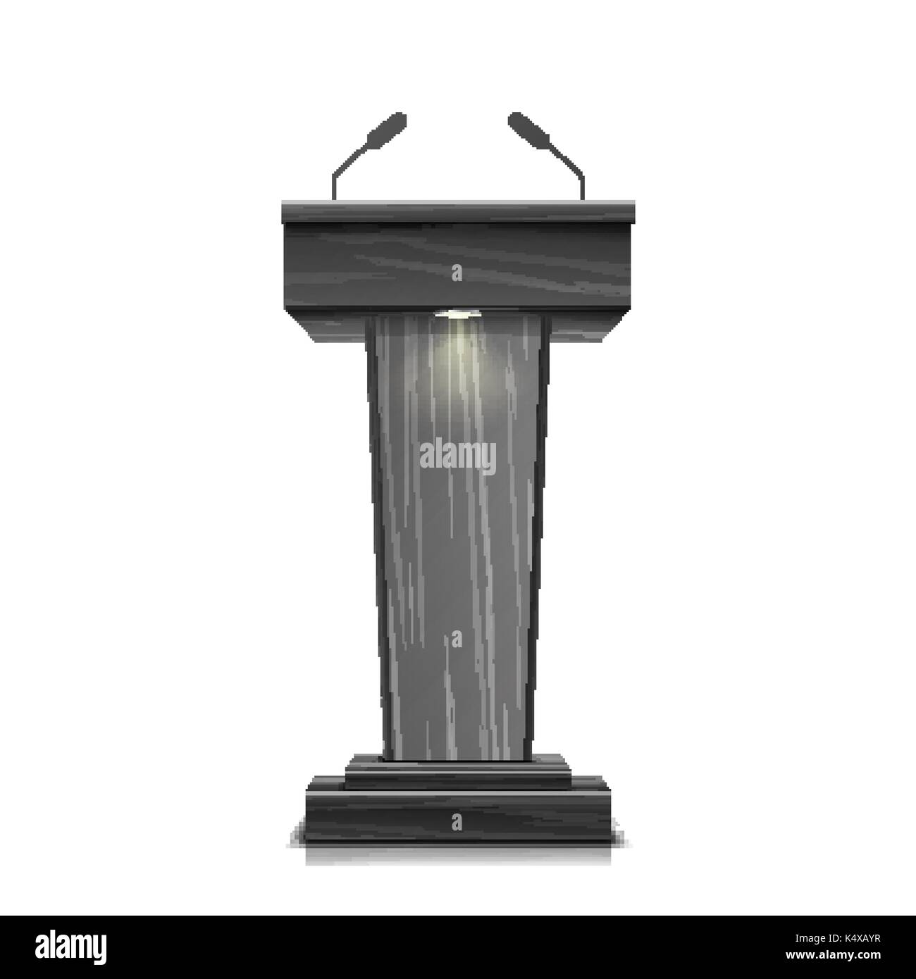Podium tribune rostrum stand microphones Cut Out Stock Images ...