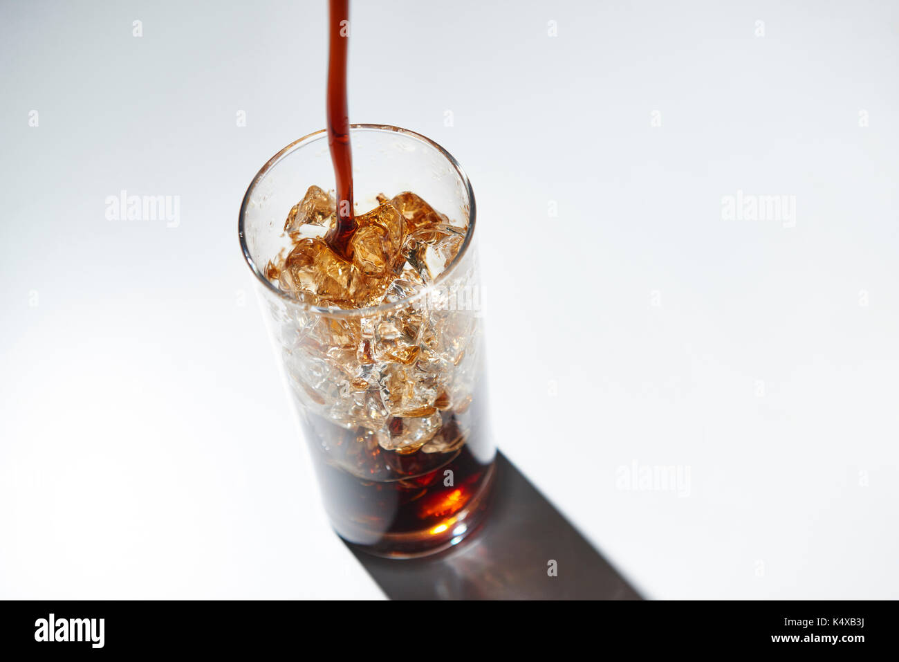 Glass of iced coffee Stock Photo - Alamy