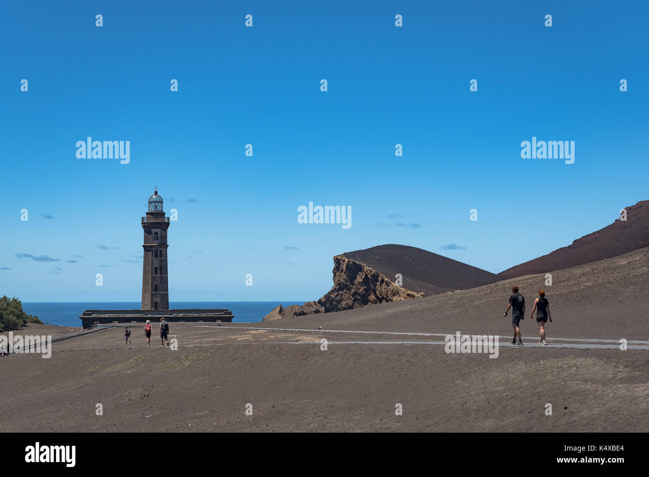 Panorama, Landscape, Lighthouse of Ponta dos Capelinhos. Farol da Ponta ...